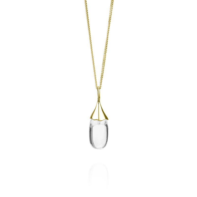 Smooth Capsule Pendant – Mounir Jewellery