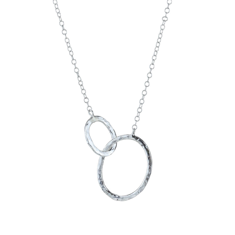 Hammered Interlocking Necklace – Mounir Jewellery